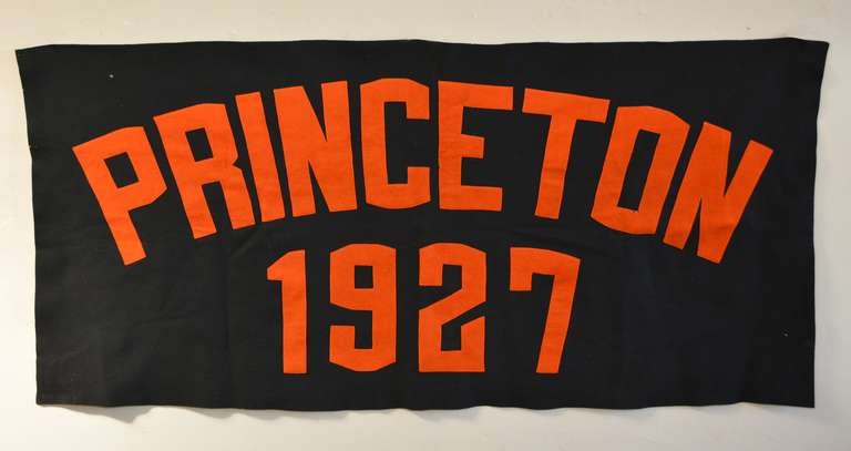 Large Princeton Felt Banner at 1stDibs