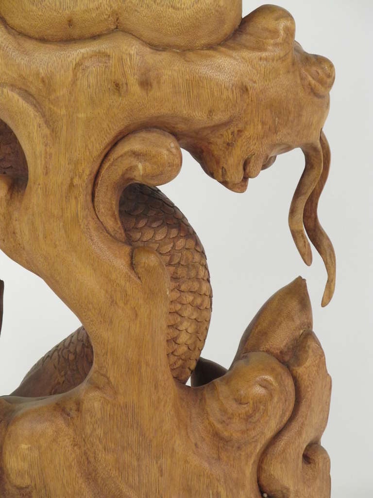 Carved Wooden Mermaid and Her Little Fish Friends at 1stDibs