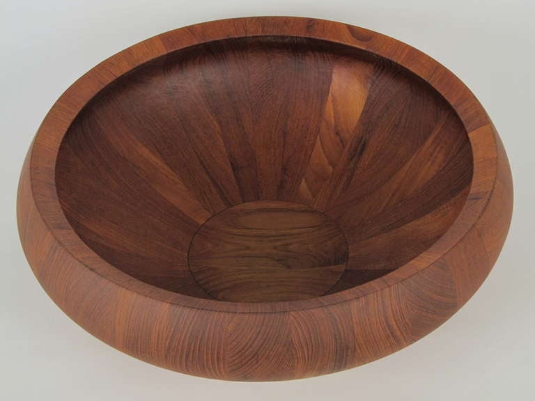 Large Staved Teak Dansk Bowl by Quistgaard at 1stDibs