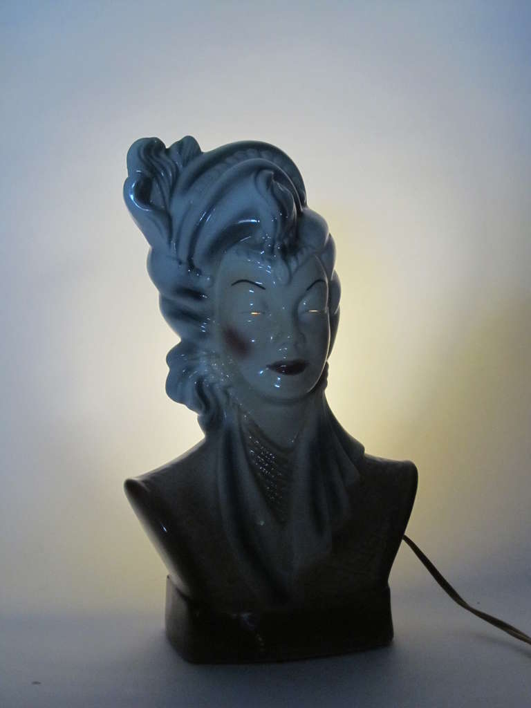 Exotic 1950's TV Lamp at 1stDibs