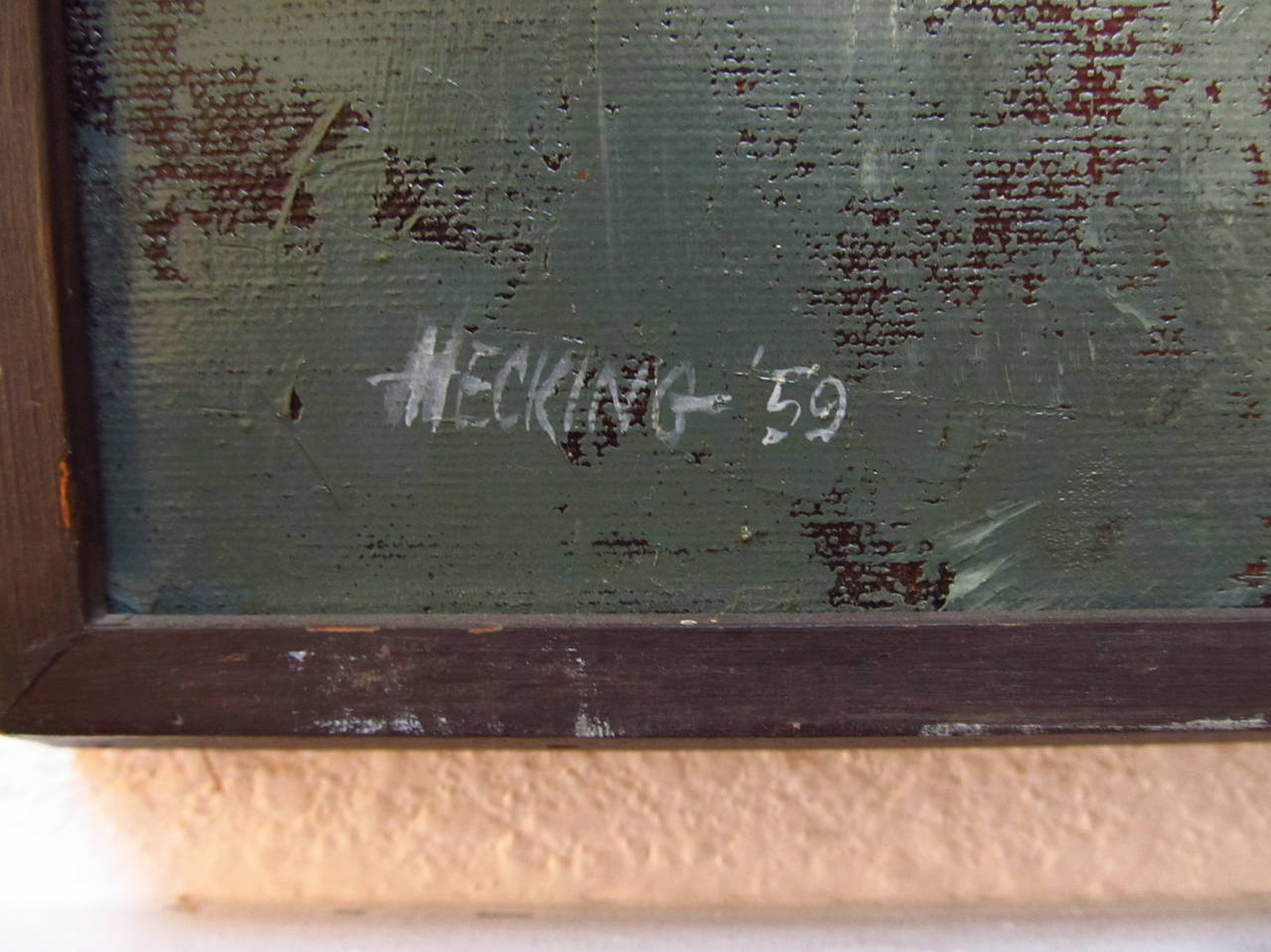 "Storm Haven" Oil on Canvas by Oakland Artist Lowell Hecking, 1959 at ...