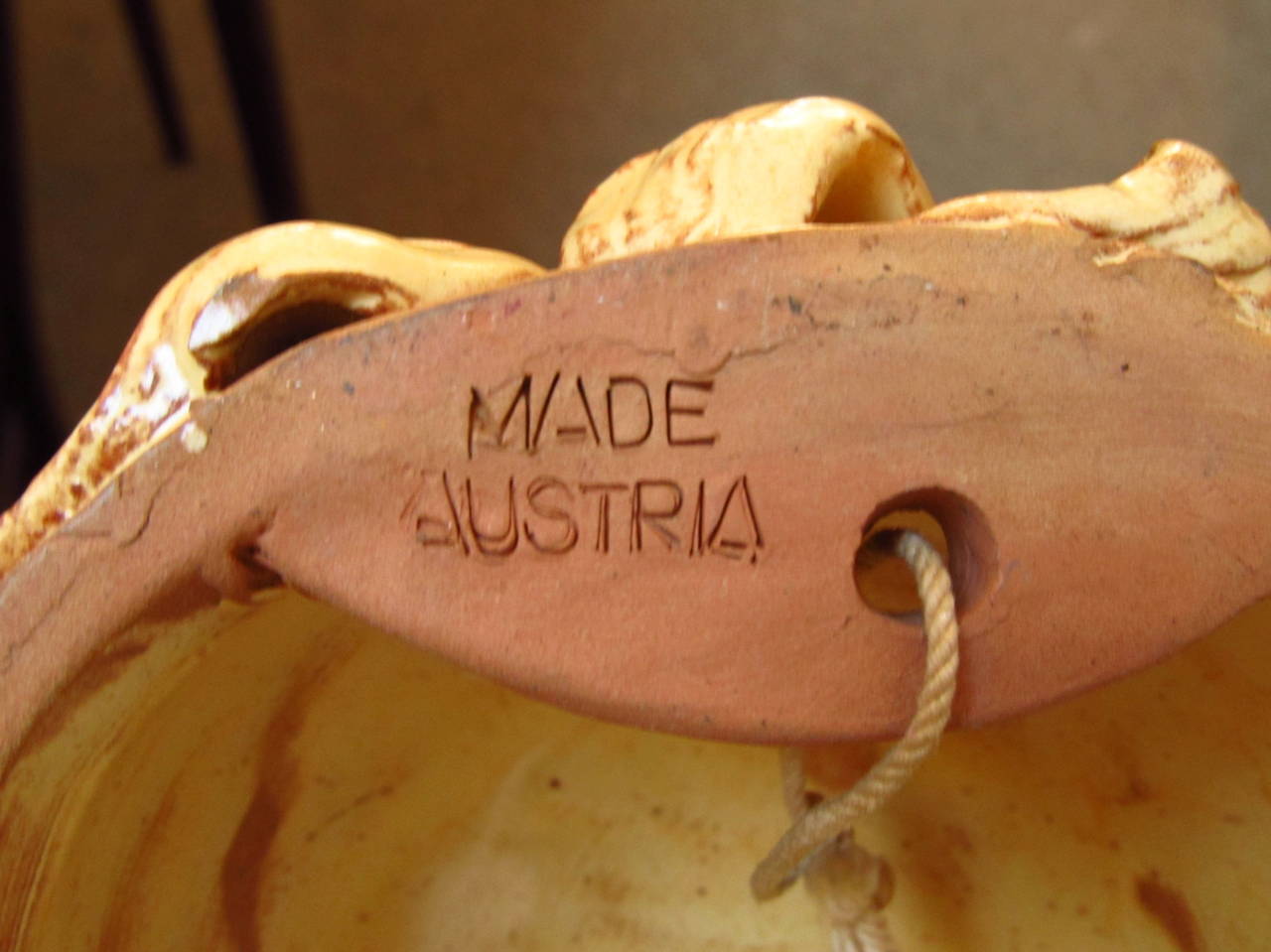 Austrian Art Deco Wall Mask in the Manner of Goldschieder at 1stDibs