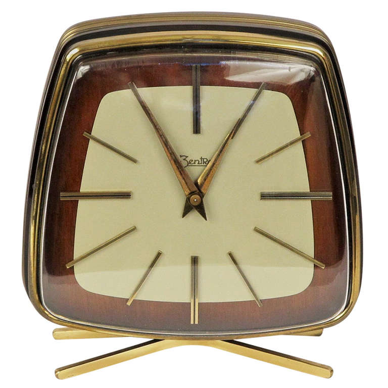German Made Zentra Chiming Mechanicl Clock at 1stDibs