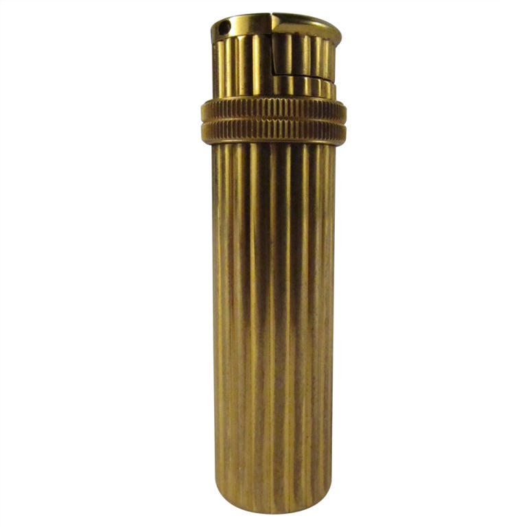 Hermes 1950's Gold Plated "Lipstick" Lighter at 1stDibs | hermes ...
