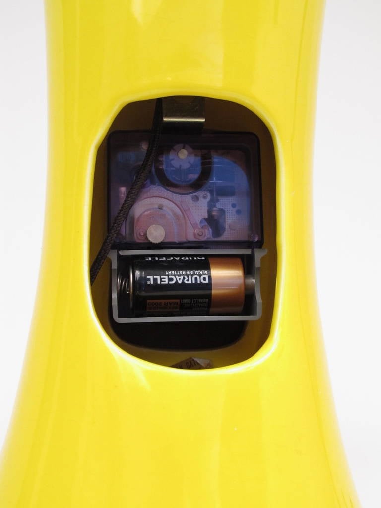 1970s Groovy Hanging Ceramic Clock Designed by Charles Chaney at 1stDibs