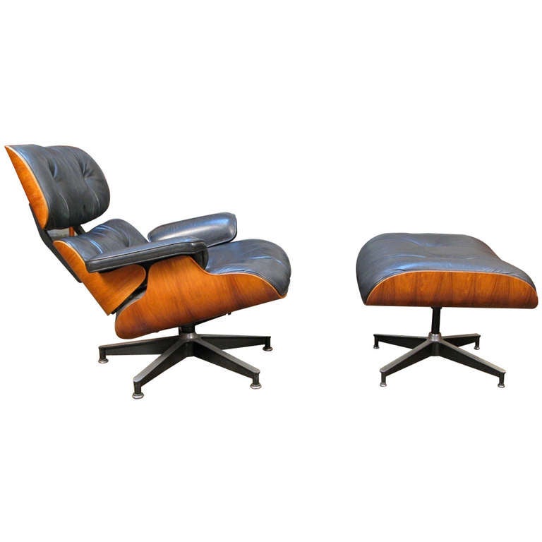 Eames 670 Lounge Chair and 671 Ottoman at 1stDibs