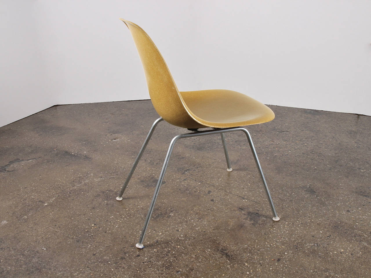 Charles and Ray Eames for Herman Miller Yellow Shell Chairs at 1stDibs