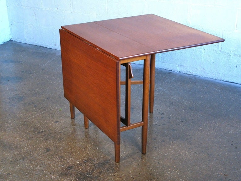 Danish Modern Drop Leaf Table at 1stDibs