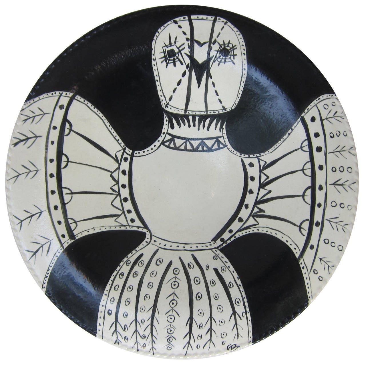 "Vallauris," Pablo Picasso's pattern at Madoura workshops, France 1960 ...