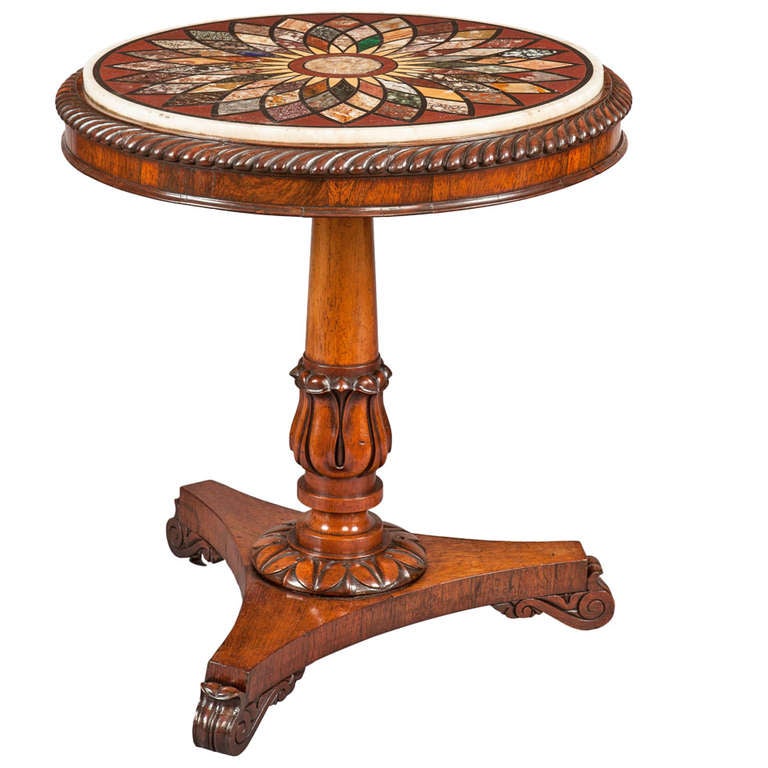 Antique Specimen Marble Top Table at 1stDibs