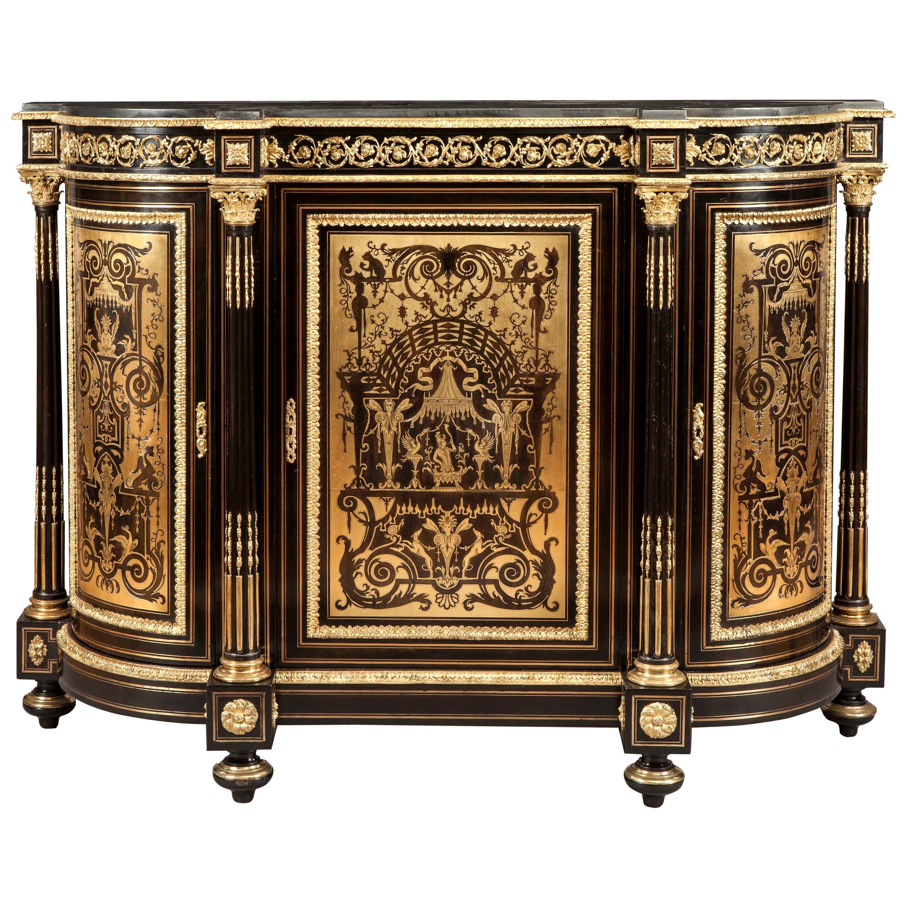 Magnificent Boulle Side Cabinet of Exhibition Quality at 1stDibs