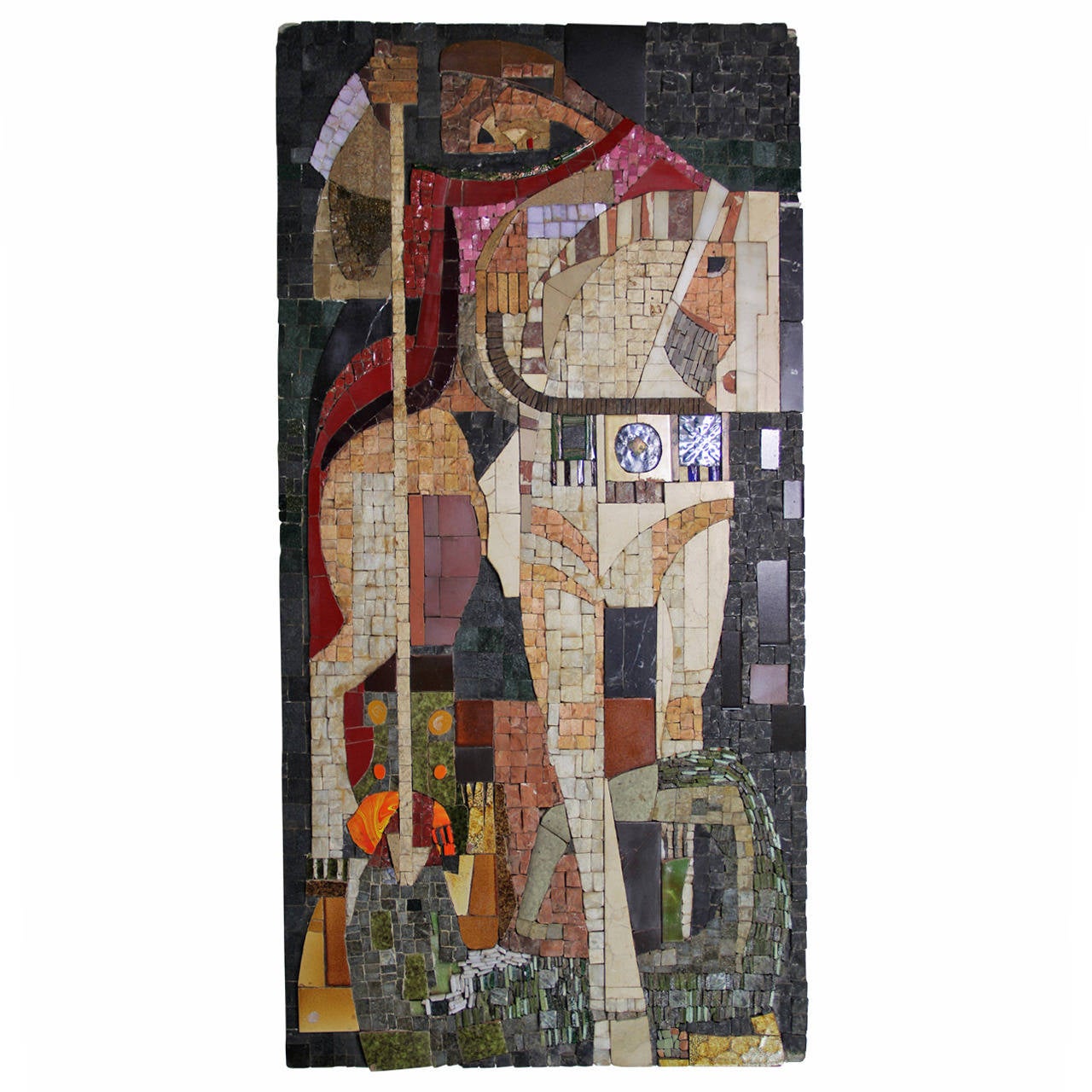 Marble Mosaic of Saint George and the Dragon For Sale at 1stDibs