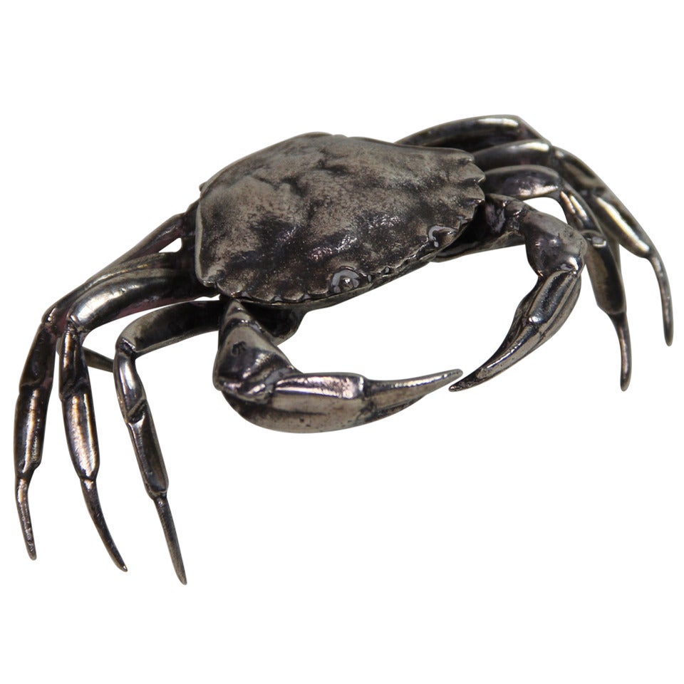 Sterling Silver Crab at 1stDibs