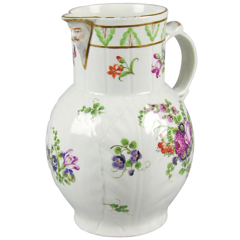 18th Century Worcester Mask Jug For Sale at 1stDibs