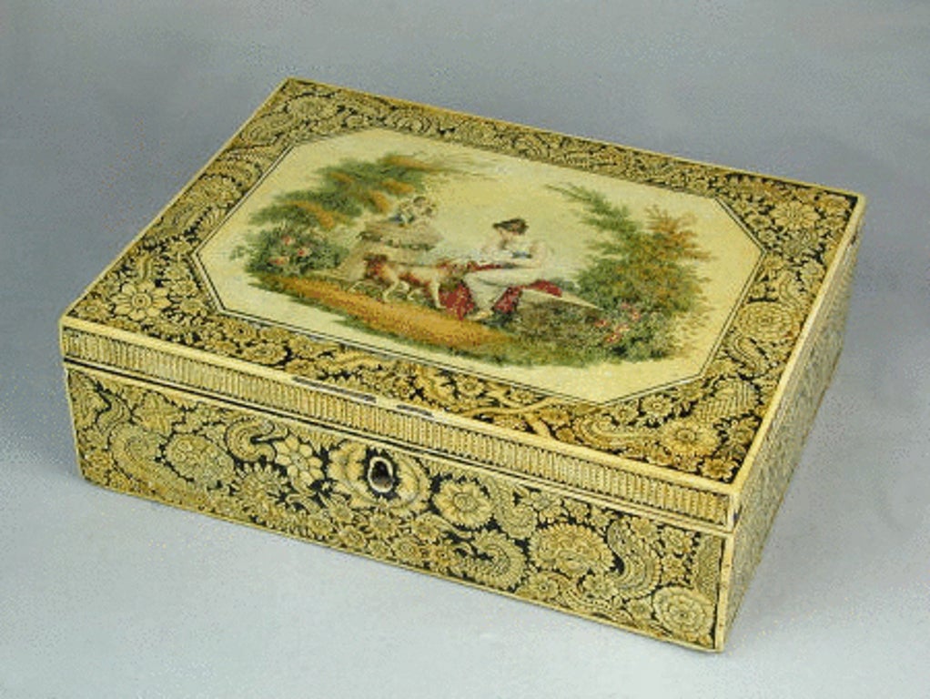 Regency Pen and Ink Work Box circa 1810 For Sale at 1stDibs