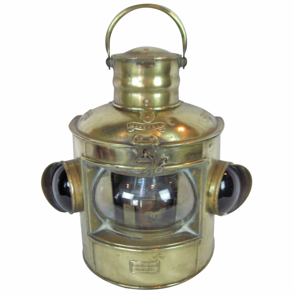 Simpson Lawrence and Co. Brass Lantern at 1stDibs