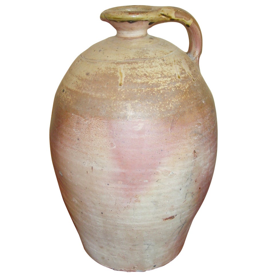 French Pottery - A Large Cider Pitcher at 1stDibs