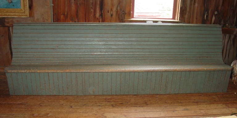 Enormous Train Station Bench at 1stDibs