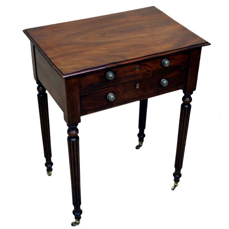 Antique Regency Mahogany Lamp Table at 1stDibs