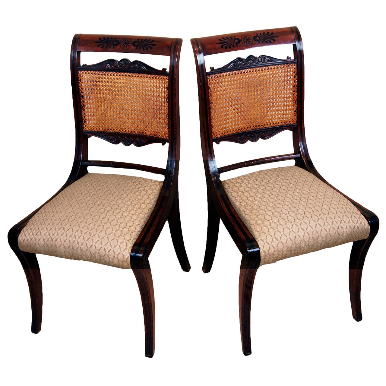 Antique Regency Mahogany Pair of Chairs For Sale at 1stDibs | dining ...