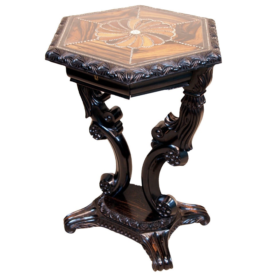Antique Ceylonese Occasional Table at 1stDibs