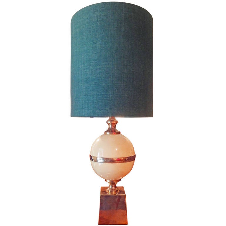Table Lamp with a Large Sphere For Sale at 1stDibs