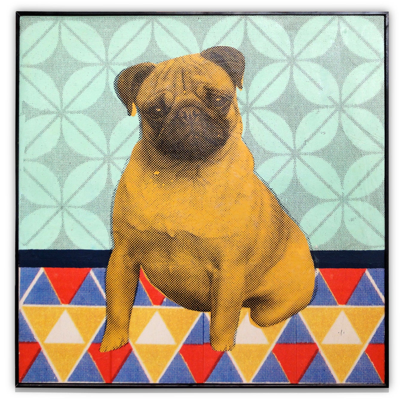 "Sassy the Pug" Painting by Oli Goldsmith at 1stDibs