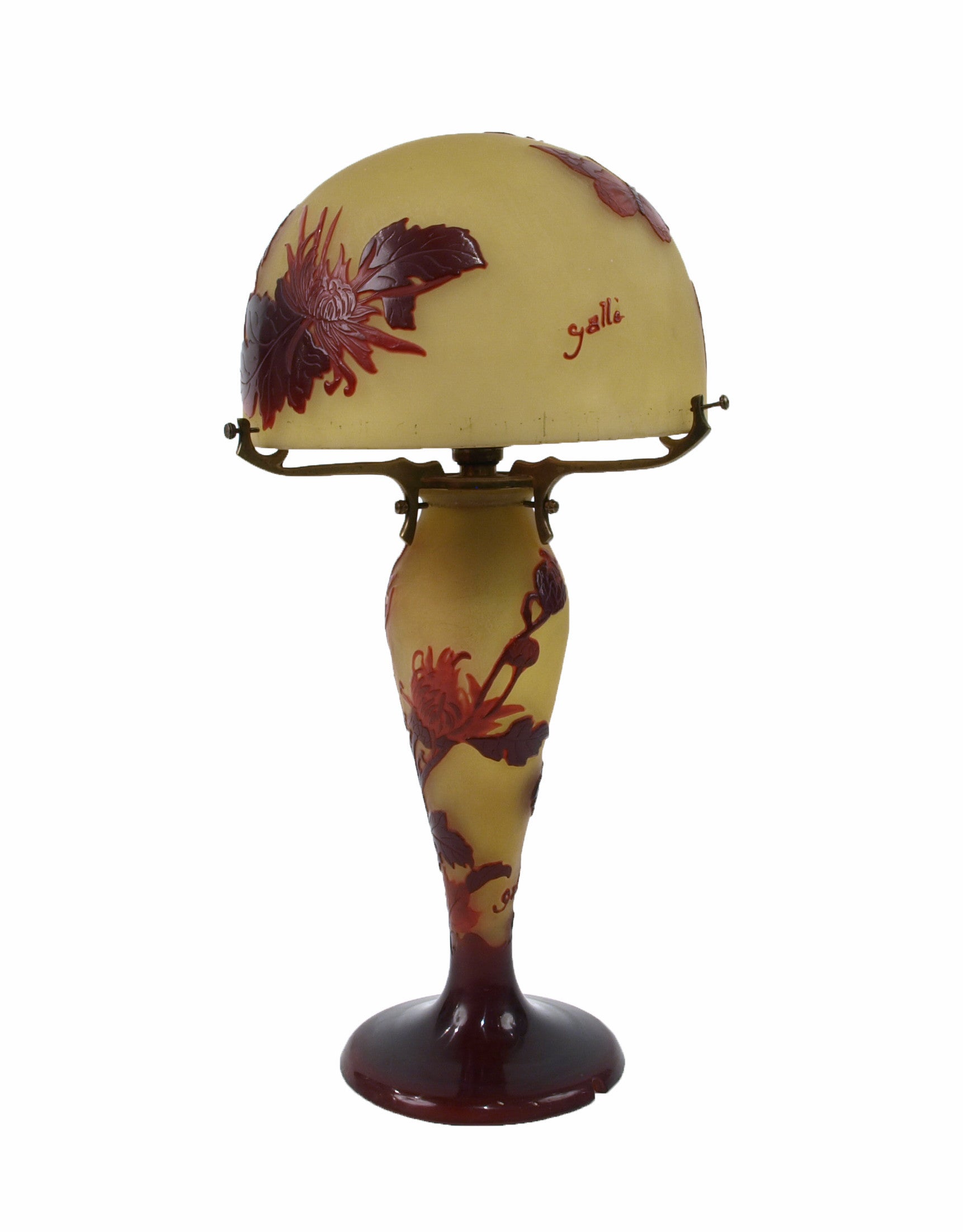 Exquisite Émile Gallé Table Lamp For Sale at 1stDibs