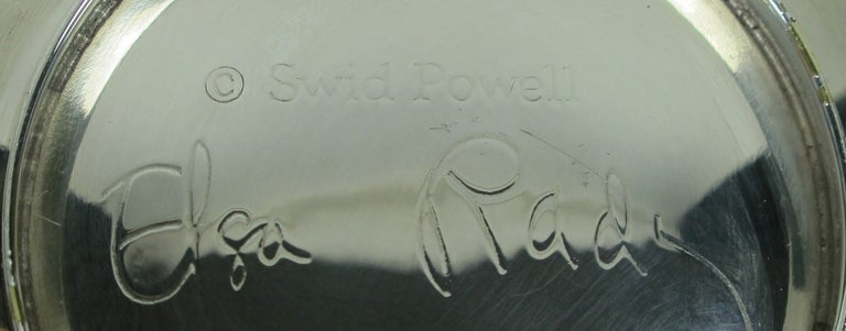 Sculptural Silverplate Bowl by Elsa Rady for Swid Powell at 1stDibs