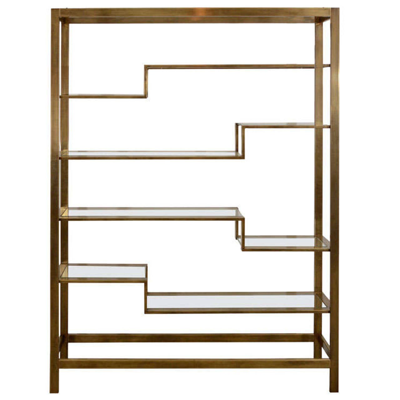 Baker Etagere Brass at 1stDibs