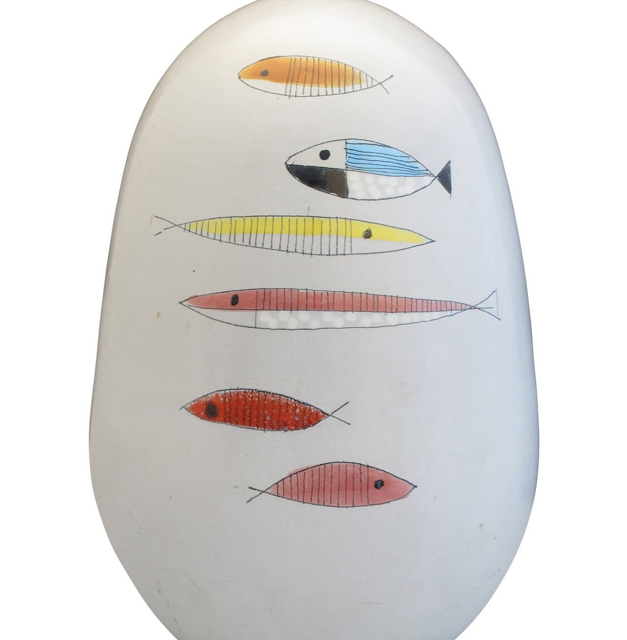 Bitossi Raymor Ceramic Table Lamp Fish Italy For Sale at 1stDibs ...