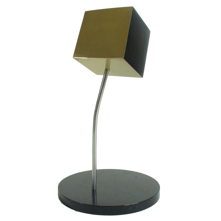 Modernist Bronze Cube Sculpture For Sale at 1stDibs