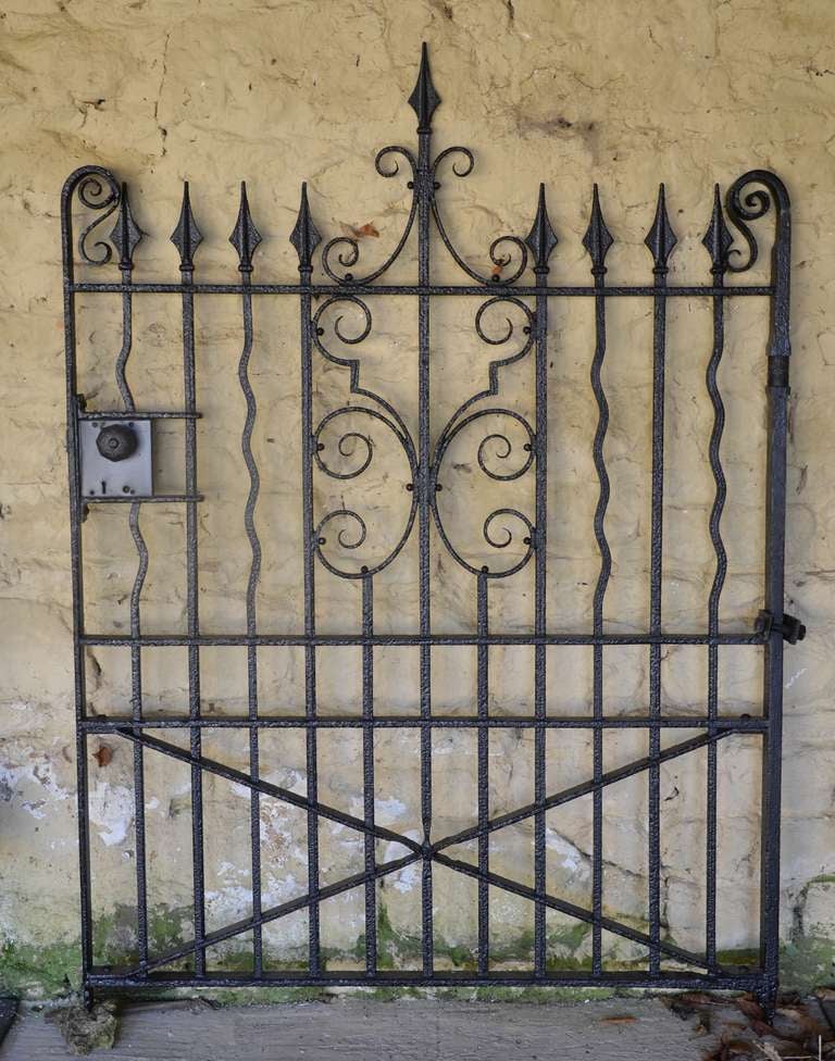 A Well Made Edwardian Wrought Iron Garden Gate at 1stDibs