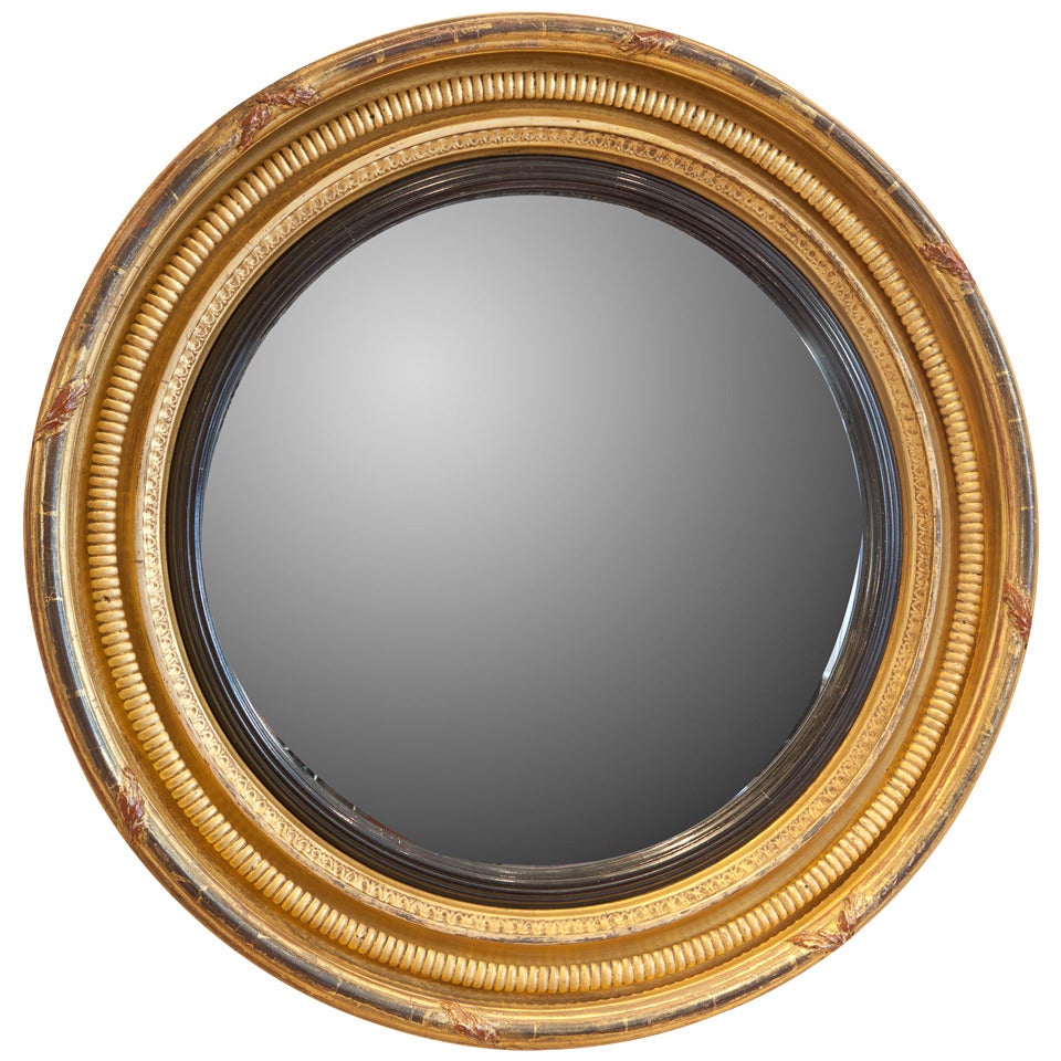 A Fine Irish Regency Convex Mirror at 1stDibs