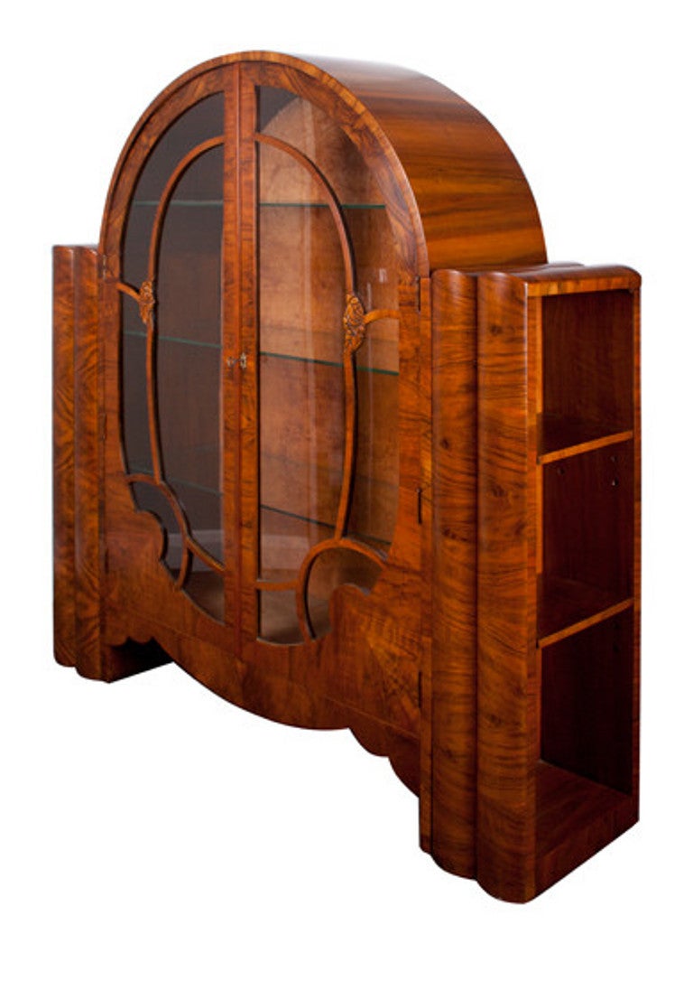 Art Deco Bookcase Display Cabinet at 1stDibs