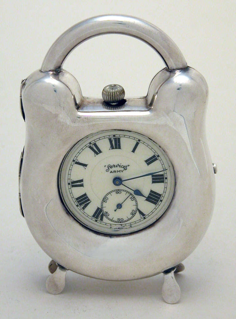 Padlock shaped clock, England, 1907. For Sale at 1stDibs