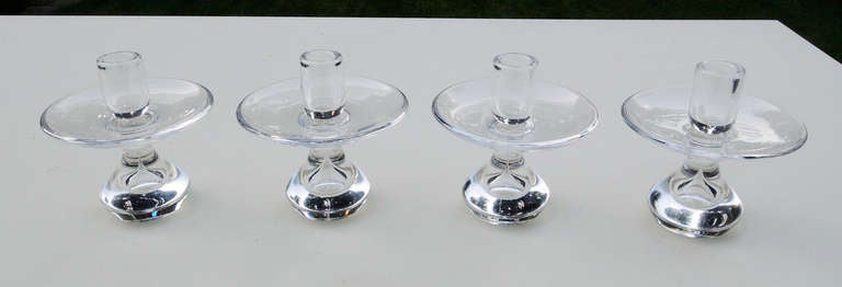 Steuben Crystal Candlesticks at 1stDibs