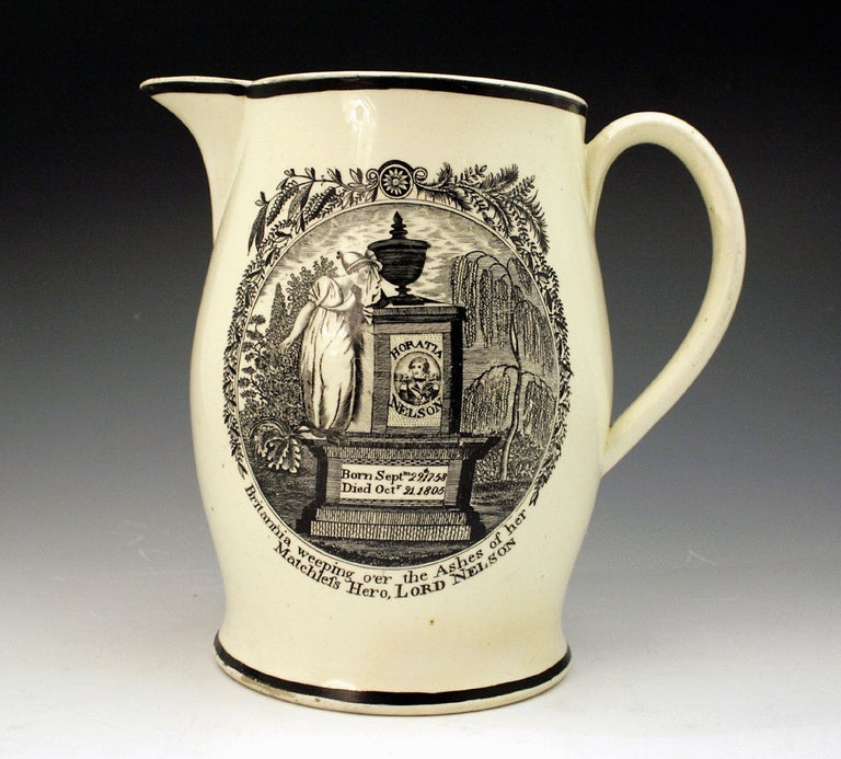 Creamware Pottery Commemorative Of Nelson at 1stDibs