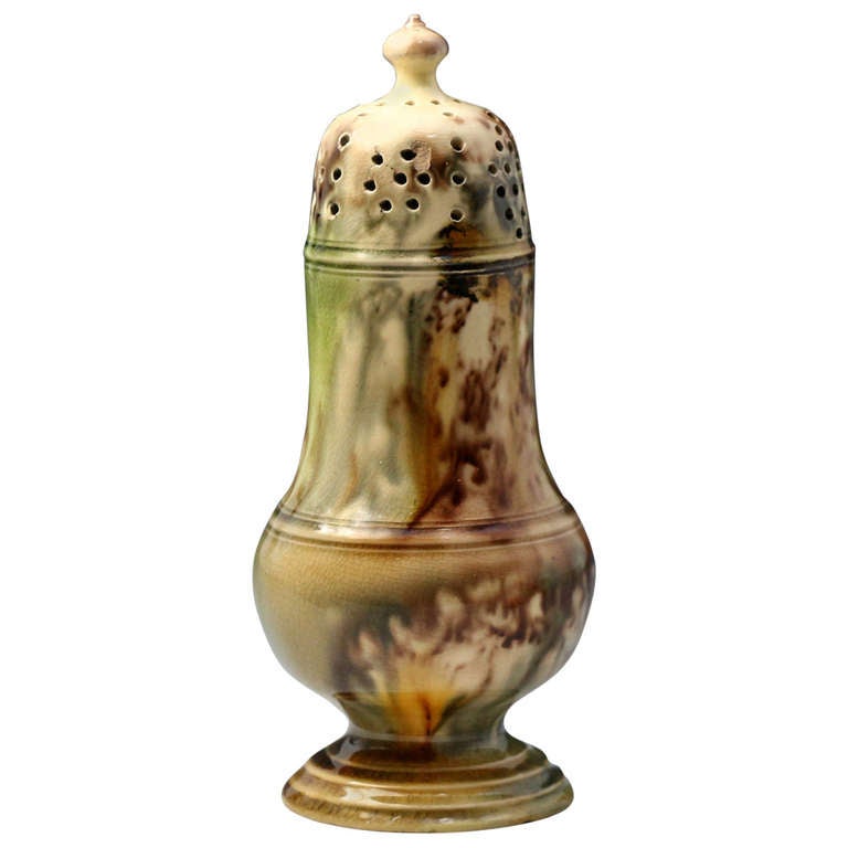 Antique English Pottery Whieldon Type Shaker, Staffordshire circa 1760 ...