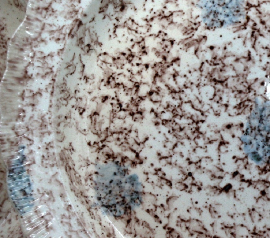 Antique English pottery pair of Whieldon type plates circa 1770 period ...