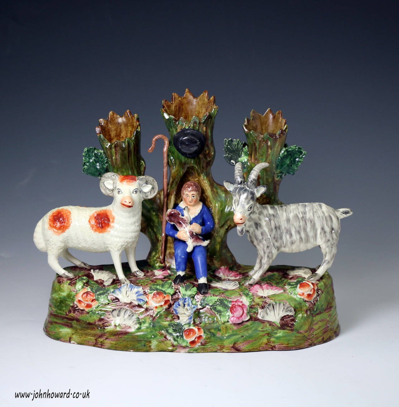 Antique Staffordshire Dale Pottery figure group early 19th century ...