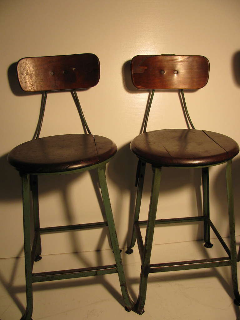 Industrial Machine Shop Stools 2 at 1stDibs