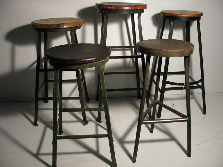 Industrial Machine Shop Stools at 1stDibs