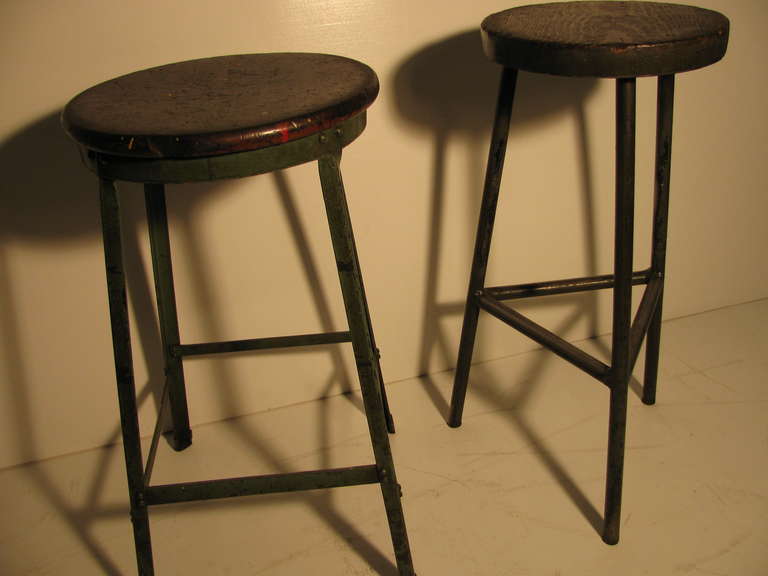 Industrial Machine Shop Stools at 1stDibs