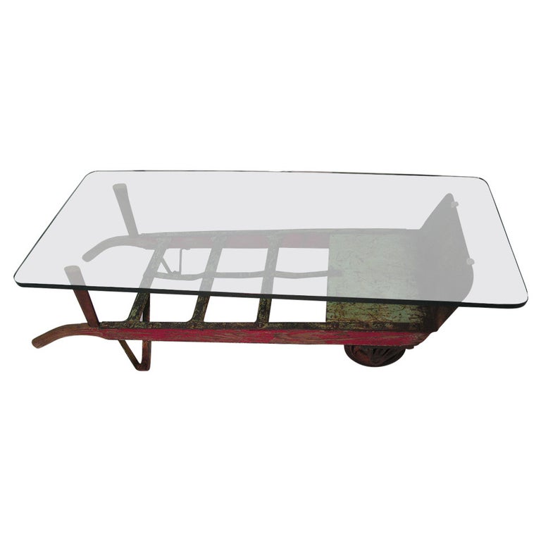 Early Industrial Hand Truck Cocktail Table at 1stDibs