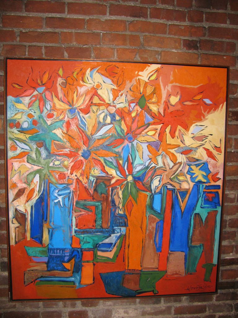 New York Artist Alan Levine Mid-Century Oil on Canvas at 1stDibs | alan ...