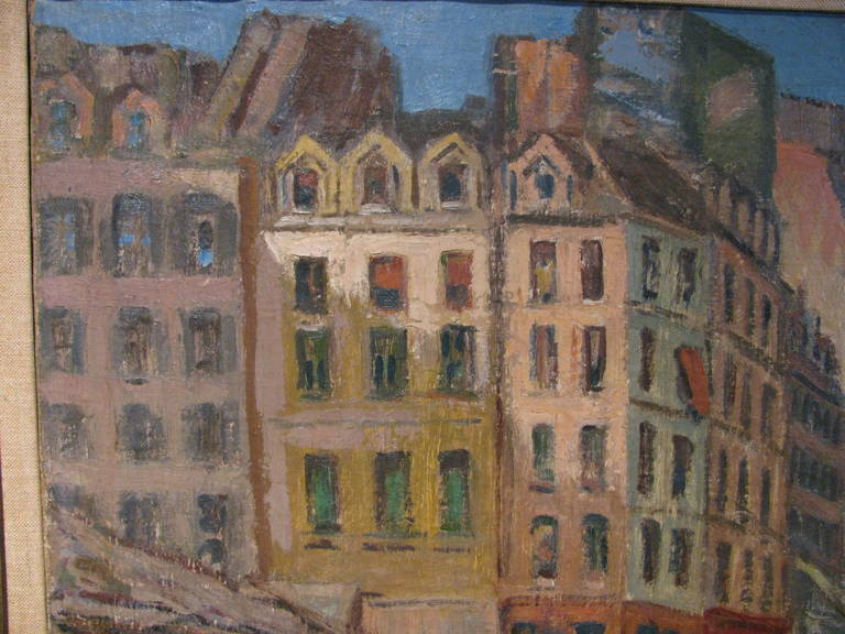 Paris Street Scene with an Active Morning 1912 by Artist Albert ...