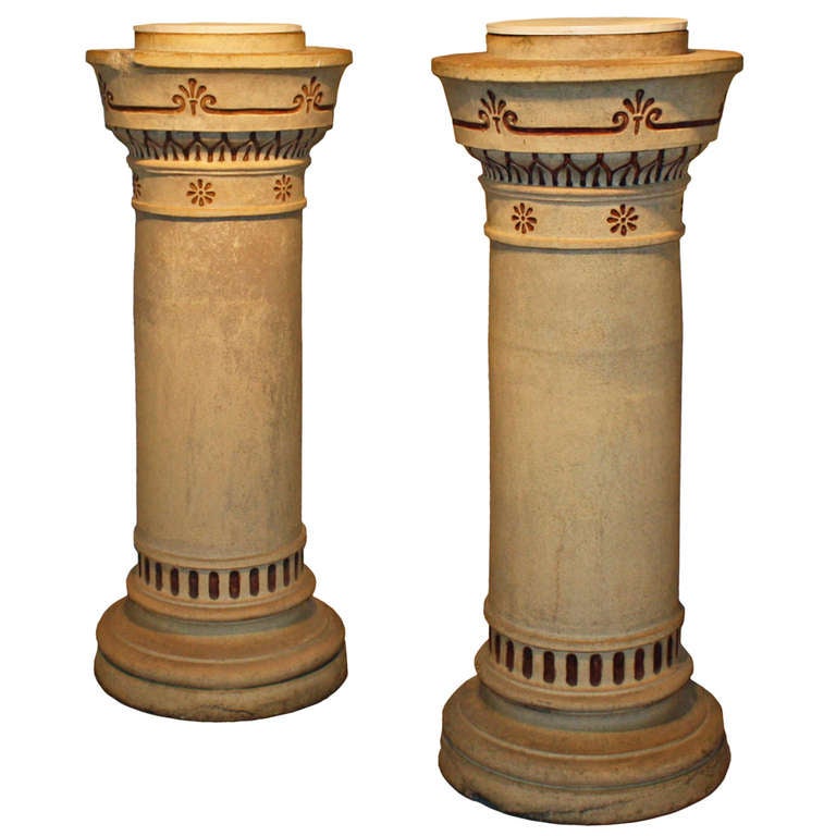 Pair of Chimney Columns by Garnkirk For Sale at 1stDibs