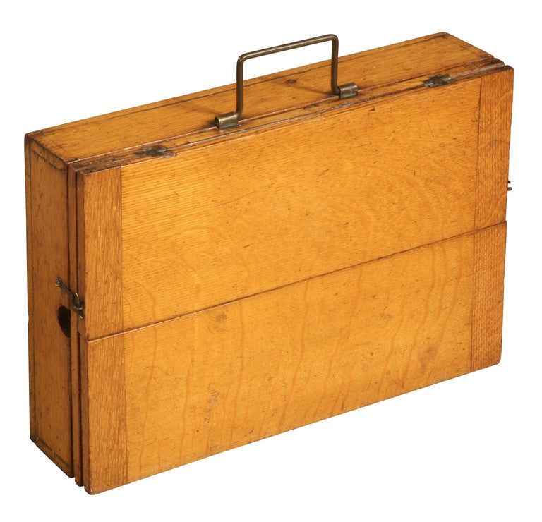 Antique Briefcase Campaign Table at 1stDibs