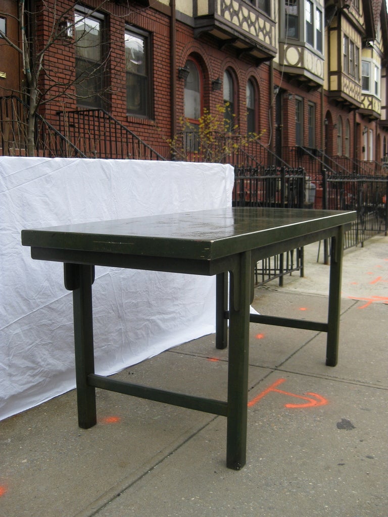 Green Asian Lacquer Hall Table at 1stDibs